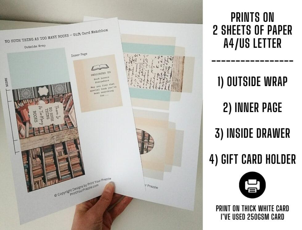How To Make A Matchbox Gift Card Holder - Print Your Prezzie